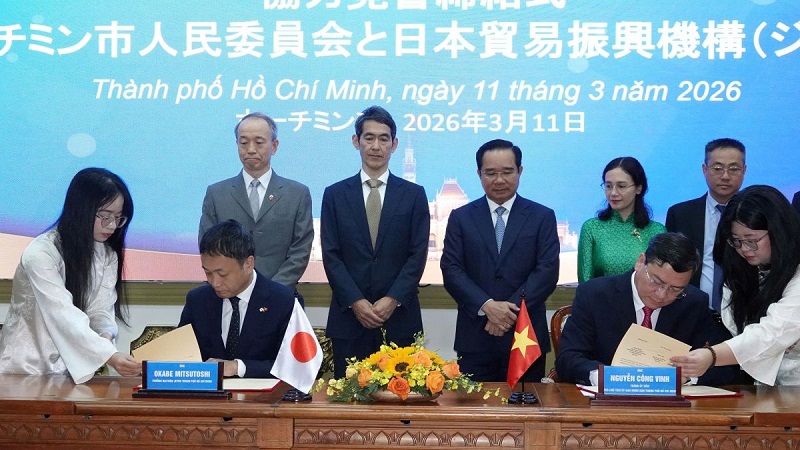 TP.HCM ký kết hợp tác với JETRO, thúc đẩy dòng vốn đầu tư từ Nhật Bản