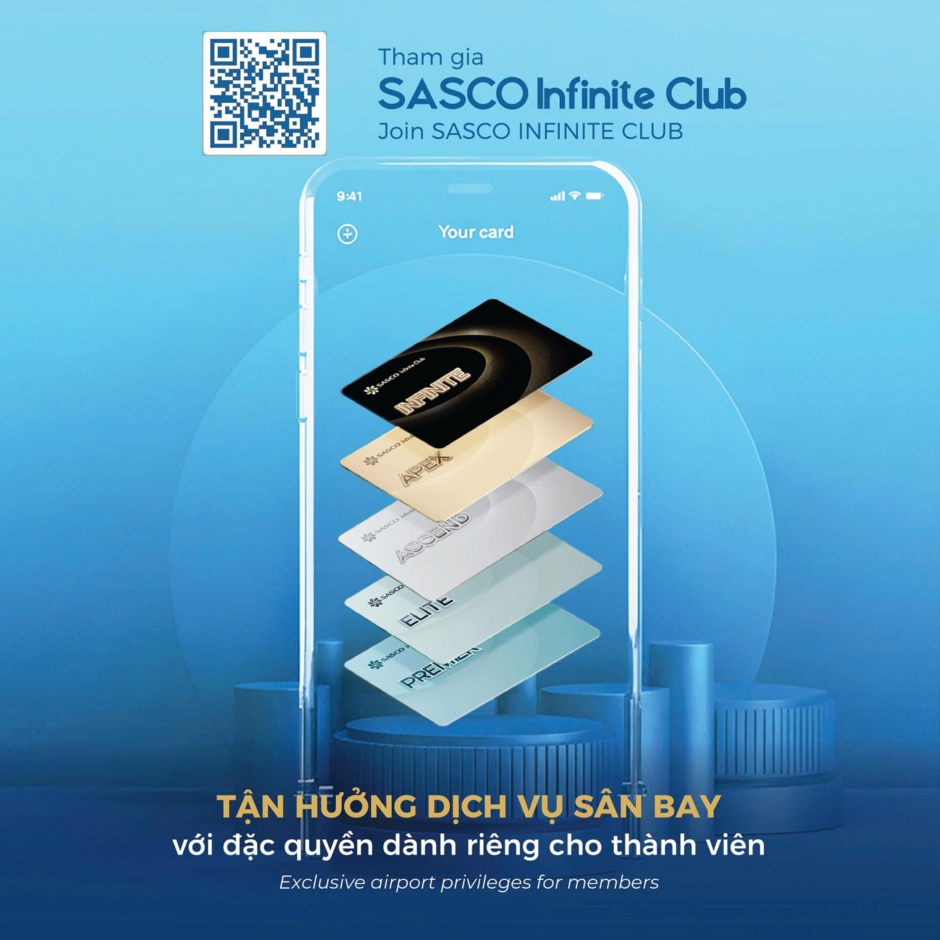 Trải nghiệm dịch vụ trọn vẹn tại Tân Sơn Nhất cùng SASCO Infinite Club