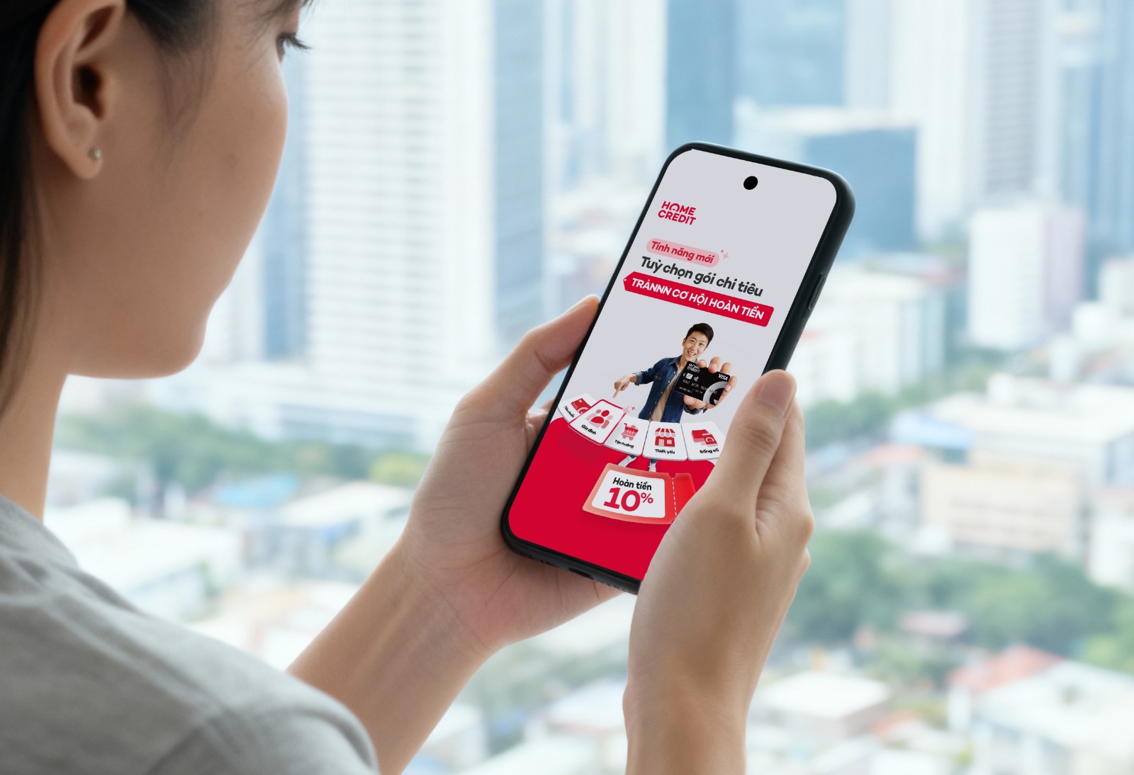 Thẻ tín dụng của Home Credit linh hoạt hoàn tiền theo nhu cầu tiêu dùng