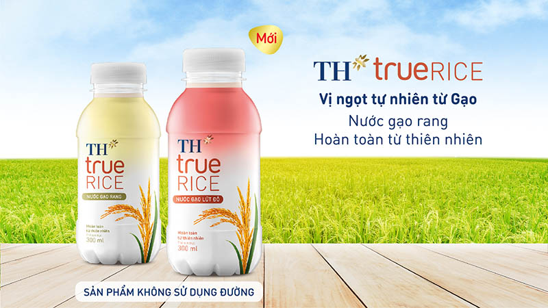 TH tung ra thị trường nước gạo lứt đỏ TH true RICE, tốt cho sức khỏe
