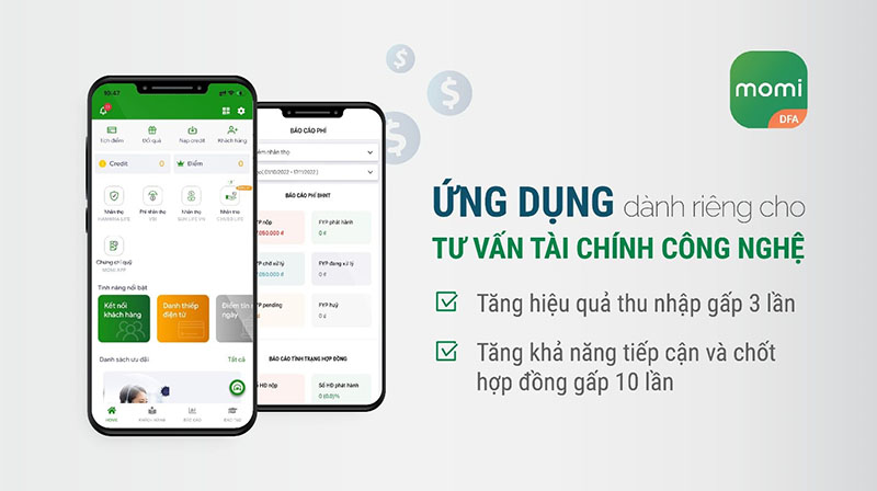 Momi DFA trở thành ứng dụng tin cậy của nhiều tư vấn tài chính