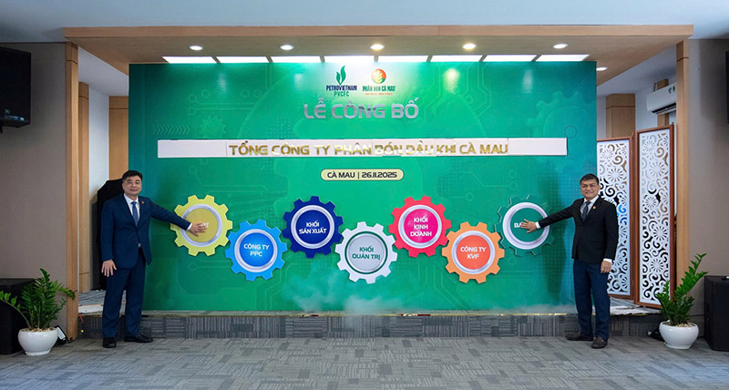 PVCFC chính thức đổi tên thành Tổng công ty Phân bón Dầu khí Cà Mau
