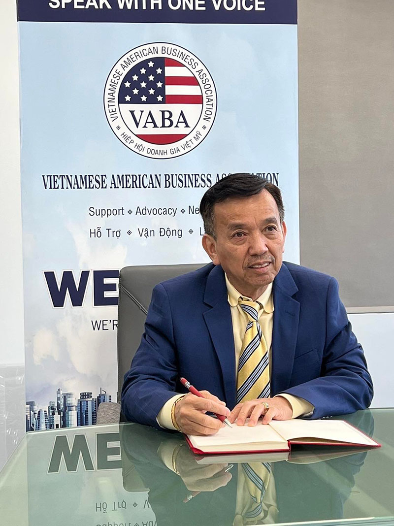 Doanh nhân David Dương, Chủ tịch Hiệp hội Doanh nhân Việt - Mỹ (VABA ...