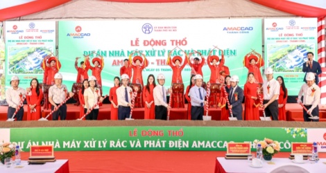 AMACCAO đồng loạt động thổ hai dự án điện rác tại Hà Nội và Vĩnh Long