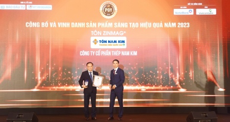 Sản phẩm tôn ZINMAG® nhận giải thưởng Sản phẩm, Dịch vụ sáng tạo, hiệu ...