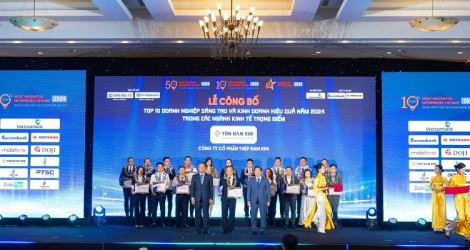 Tôn Nam Kim - Top 2 Doanh nghiệp Sáng tạo và Kinh doanh Hiệu quả và Tôn ...