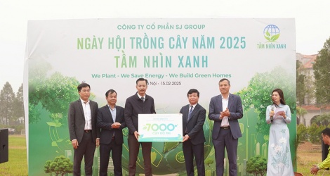 SJ Group trồng mới hơn 7.000 cây xanh tại Khu đô thị Nam An Khánh