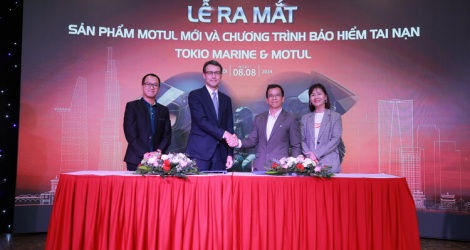 Tokio Marine miễn phí 3 tháng đầu với bảo hiểm tai nạn cho khách hàng Motul Việt Nam